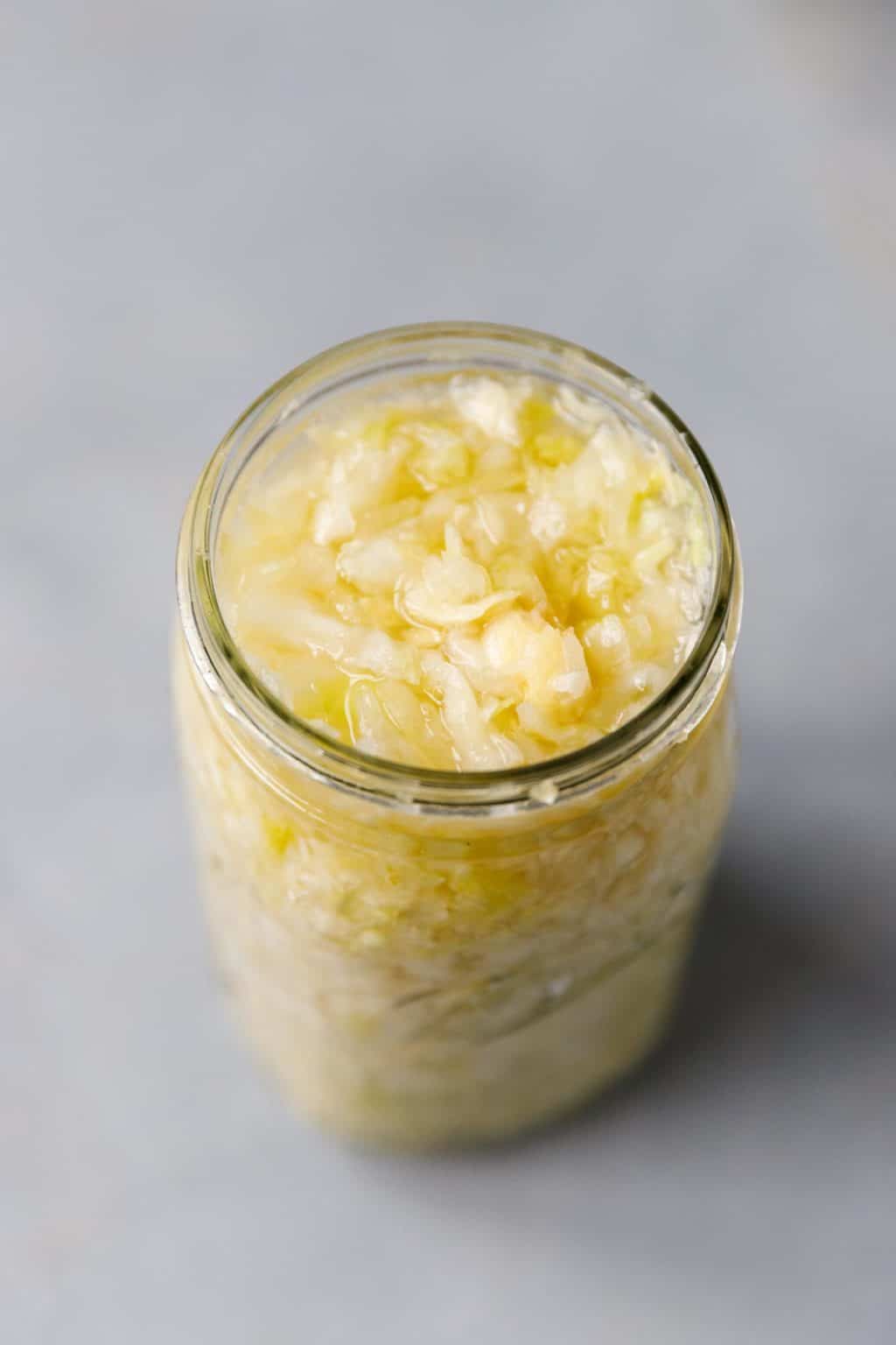 Easy Fermented Cabbage In A Jar - Cooking LSL